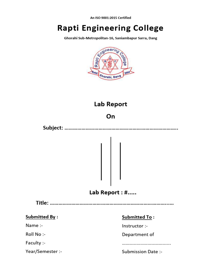 Rapti Lab Report Final 2081 | PDF
