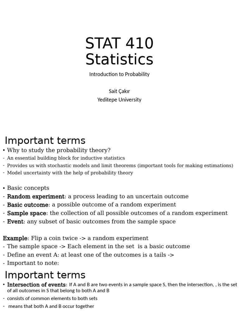 Introduction To Probability | PDF | Probability Theory | Probability