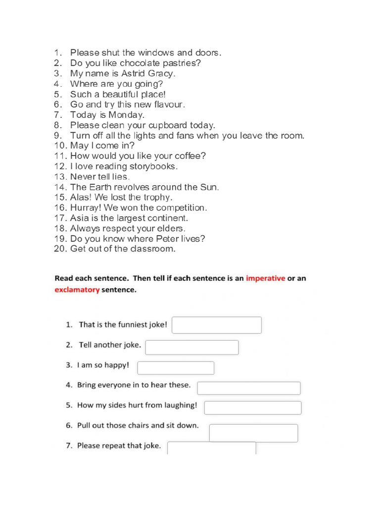 imperative exclamatory | PDF