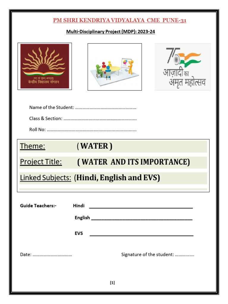 Class 4 MDP April 2024-25 | PDF