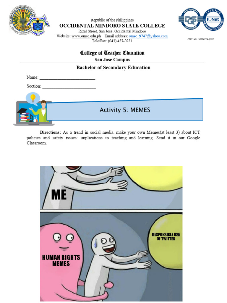 Memes on ICT Policies for Educators | PDF