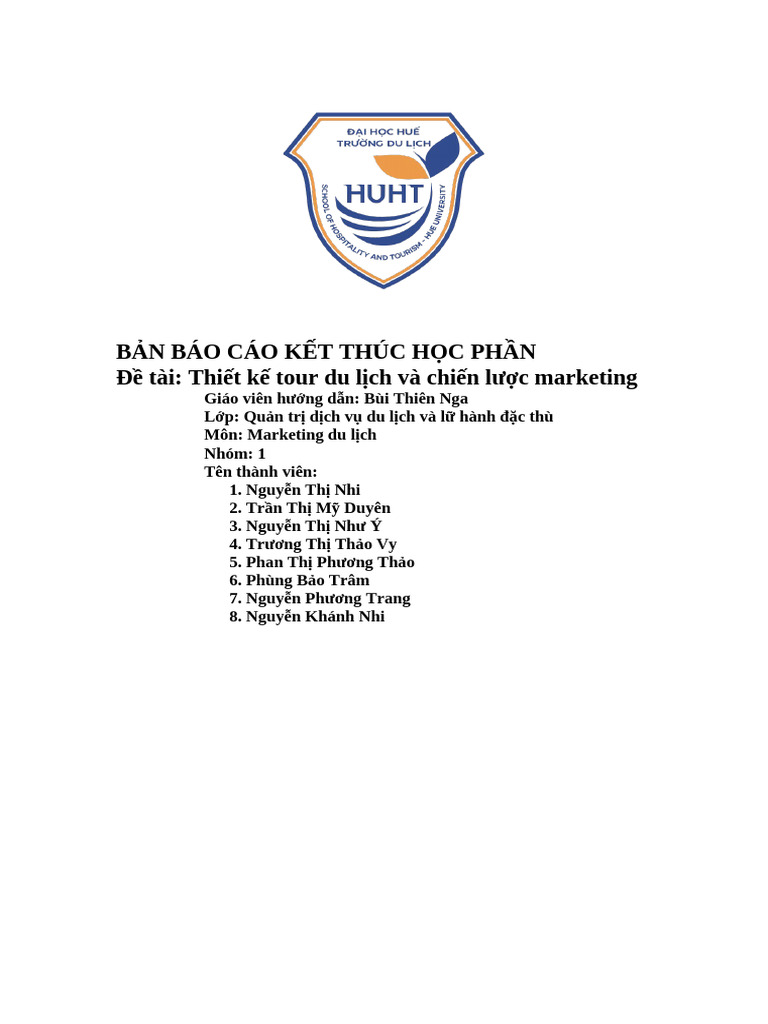 MarketingDuLich Cthuc | PDF