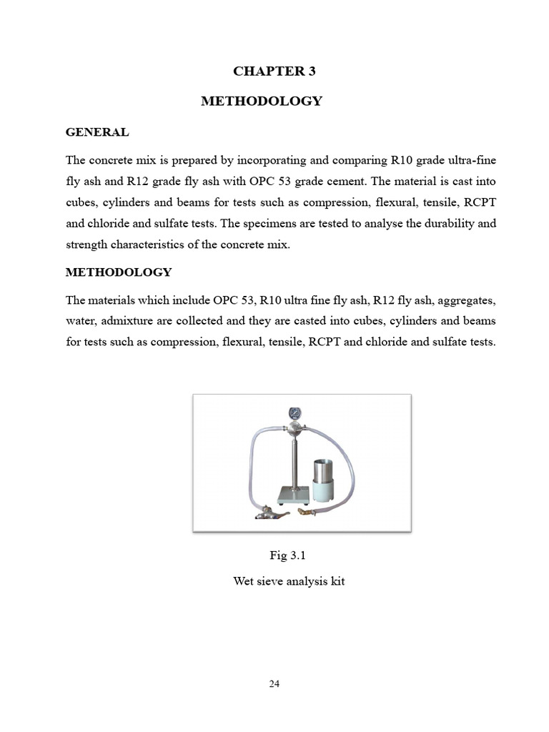 Concrete Durability Testing Methodology | PDF