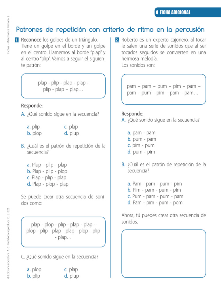 FA. Patrones Con Criterio de Ritmo | PDF