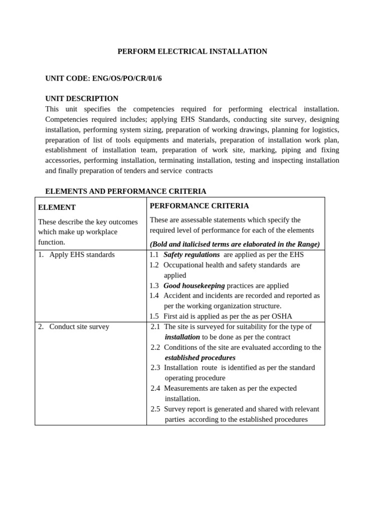 Electrical Installation Guide | PDF | Electrical Wiring | Occupational ...