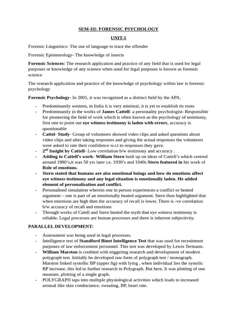 Forensic Psychology: Key Concepts and Cases | PDF | Miranda Warning ...