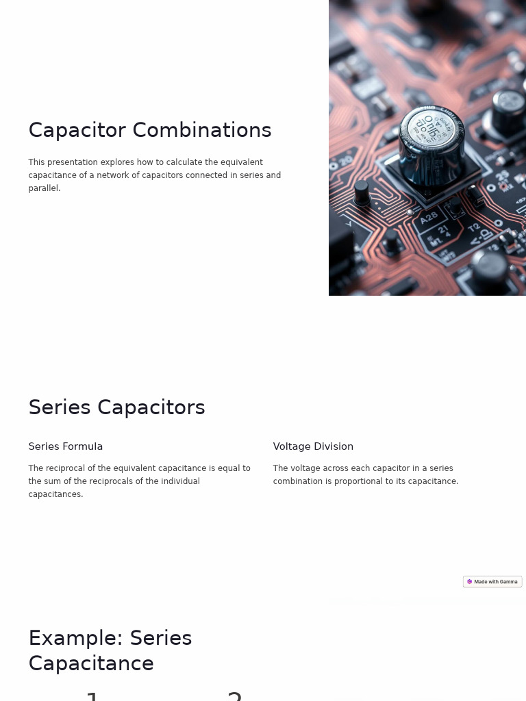 Capacitor Combinations | PDF | Capacitance | Capacitor