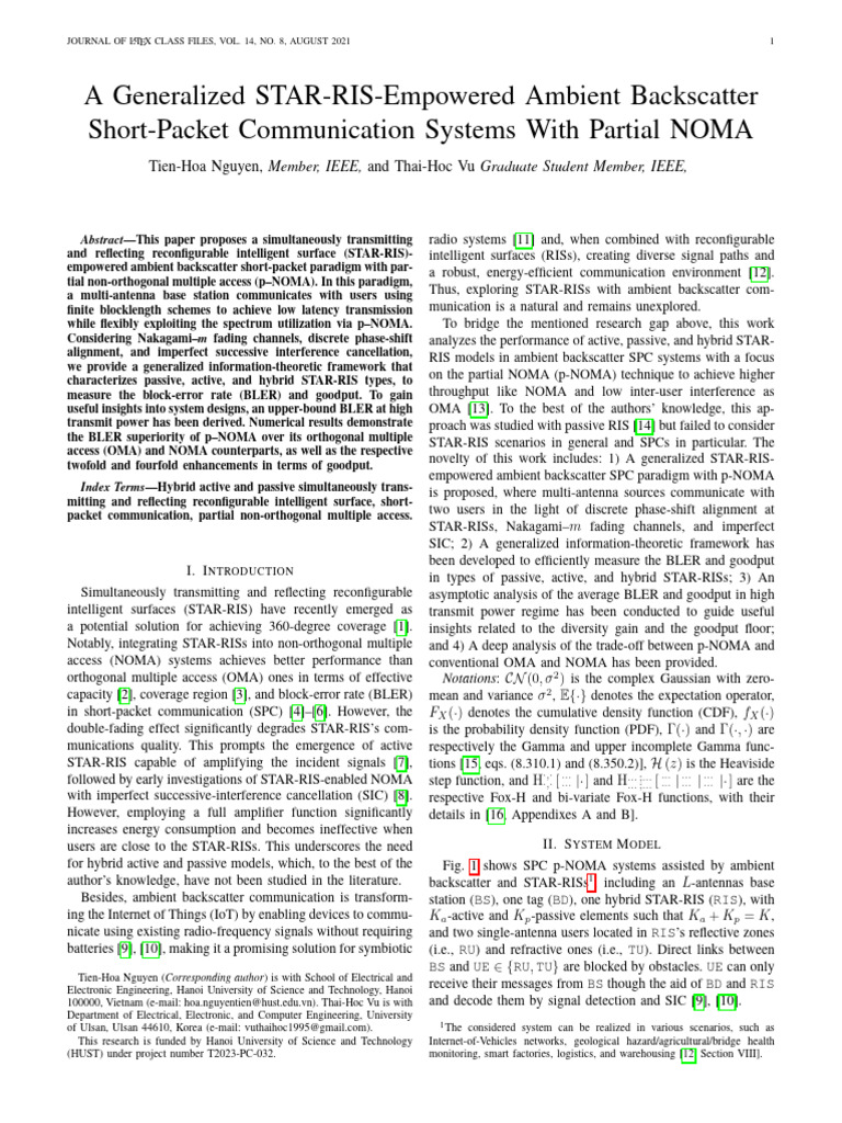 A Generalized Star-Ris-Empowered Ambient Backscatter Short-Packet ...