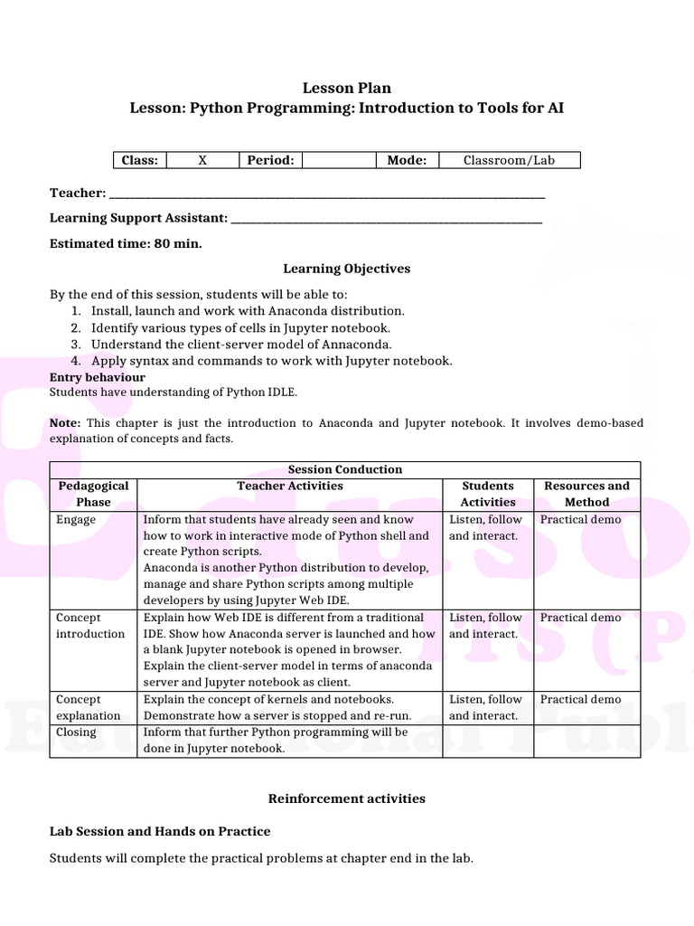 10-U3C2-Python Programming - Introduction To Tools For AI | PDF | Python (Programming Language ...