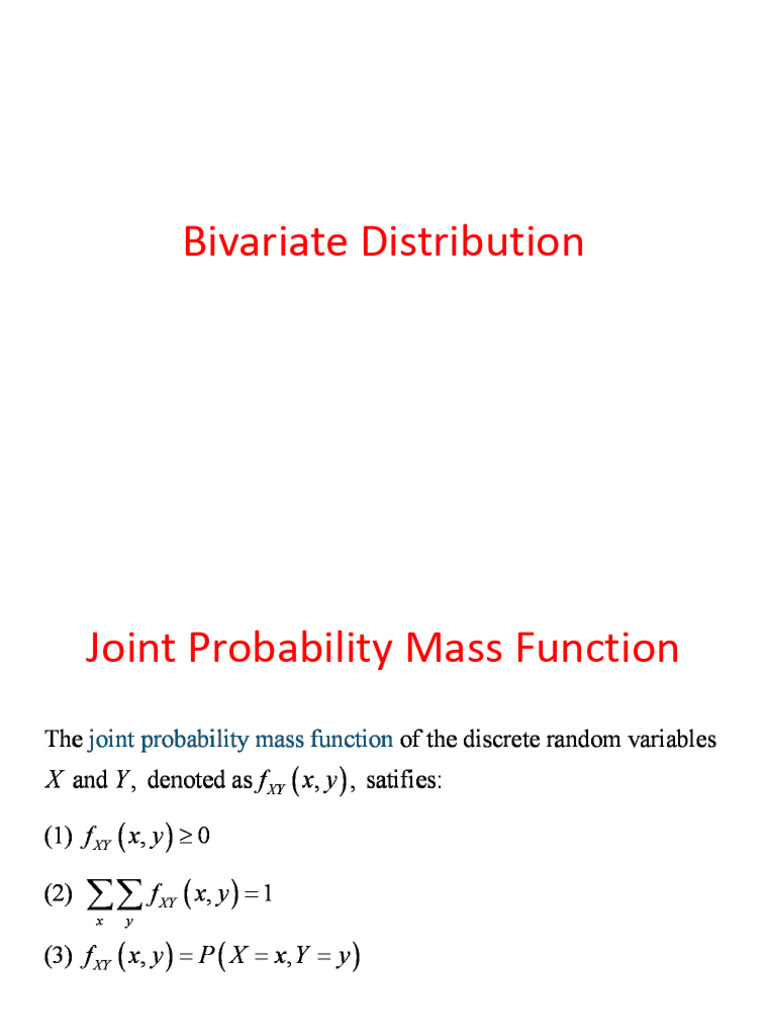 Bivariate Only | PDF | Probability Density Function | Mathematical Analysis