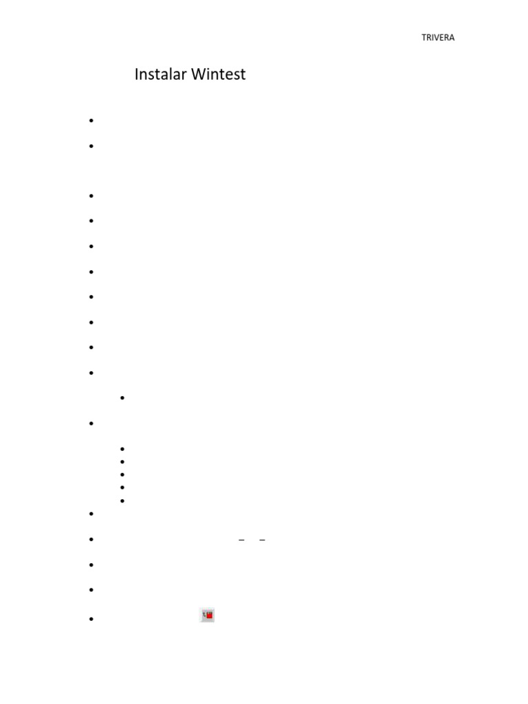 Guía de Instalación de Wintest Paso a Paso | PDF