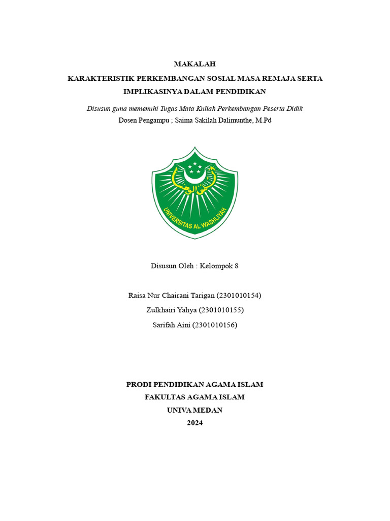 Makalah PPD Kel 8 | PDF