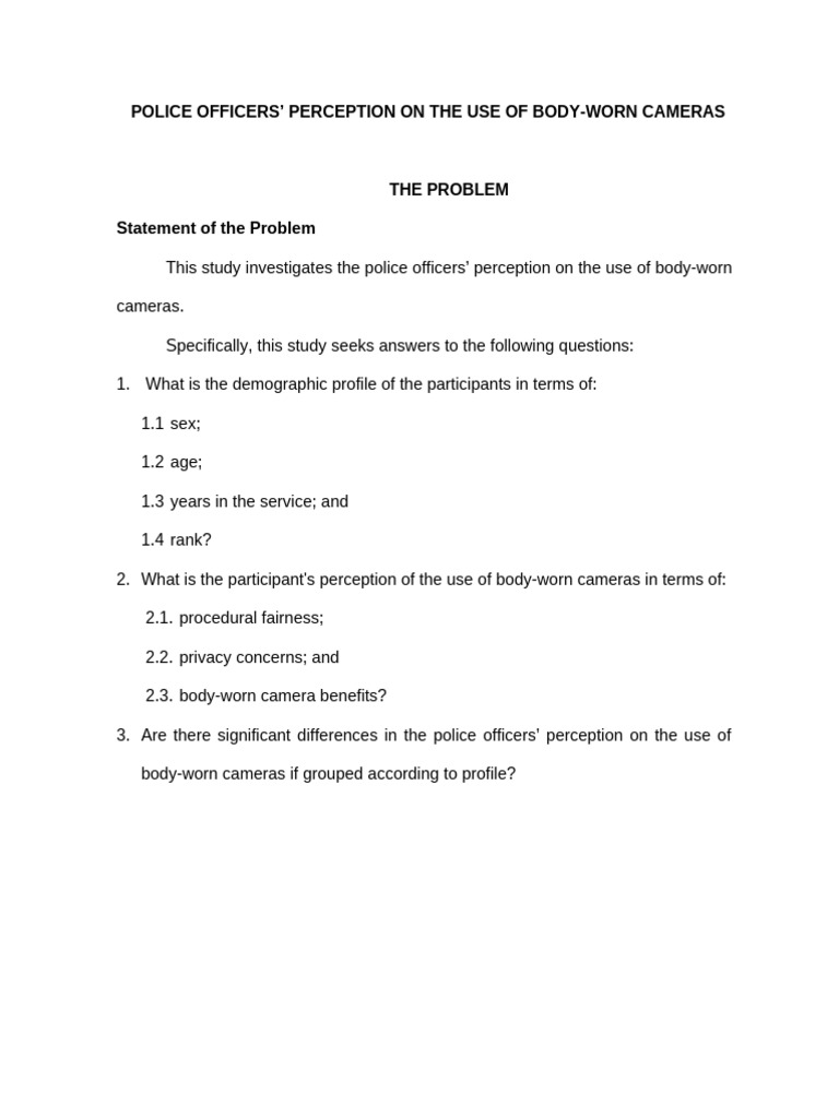 sample outline | PDF | Police | Privacy