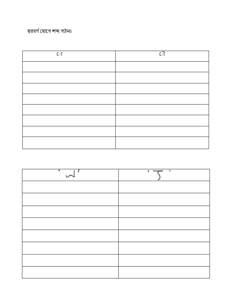 Bangla Exam Grade 1 | PDF