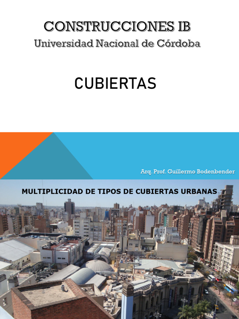 Cubiertas Const Ib 2020 Formato PDF | PDF | Techo | Aislamiento térmico