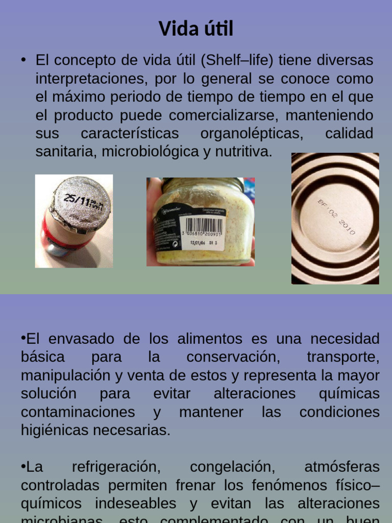 Vida Útil | PDF | Alimentos | Vida