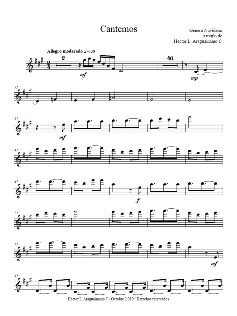 Violin 1-2 Cantemos | PDF