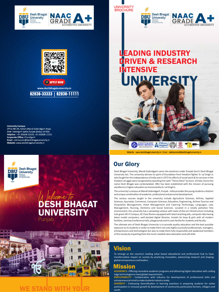 Desh Bhagat University Overview | PDF