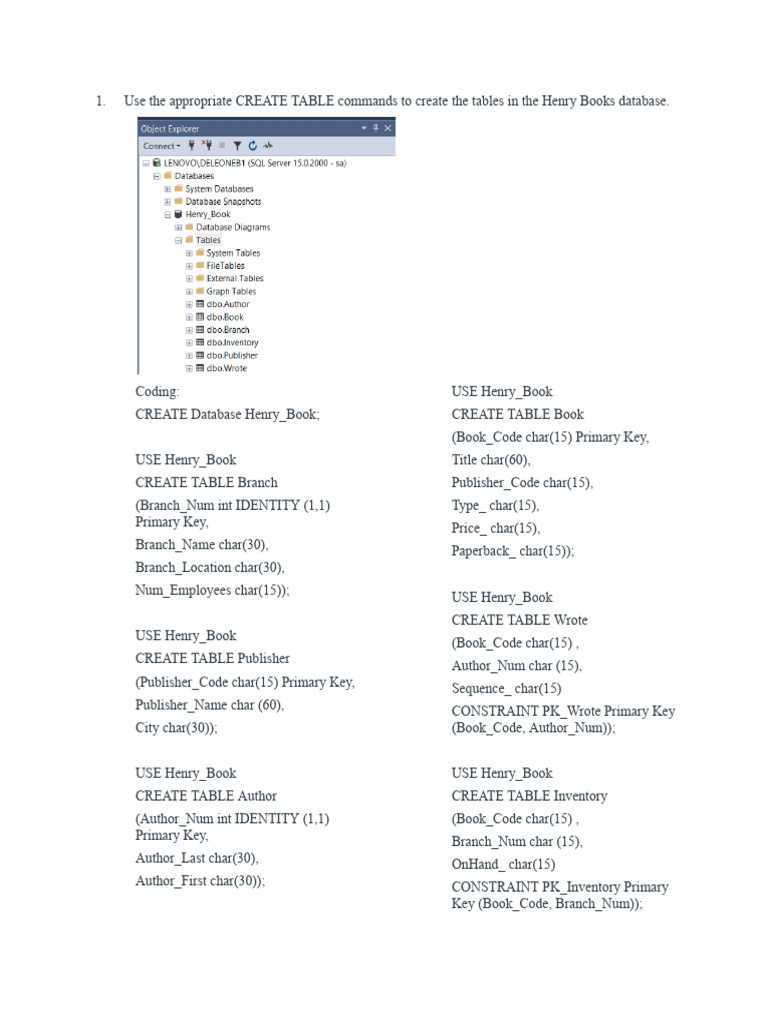 SQLEXERCISE3.1 | PDF | Data Management