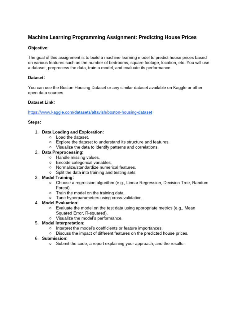 ML Assignment FDP BIT Mesra | PDF