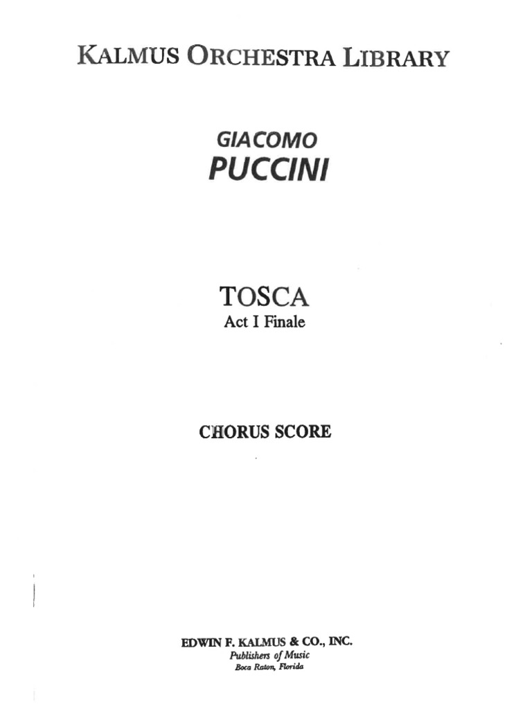 07 Tosca Te Deum coro (marked) | PDF