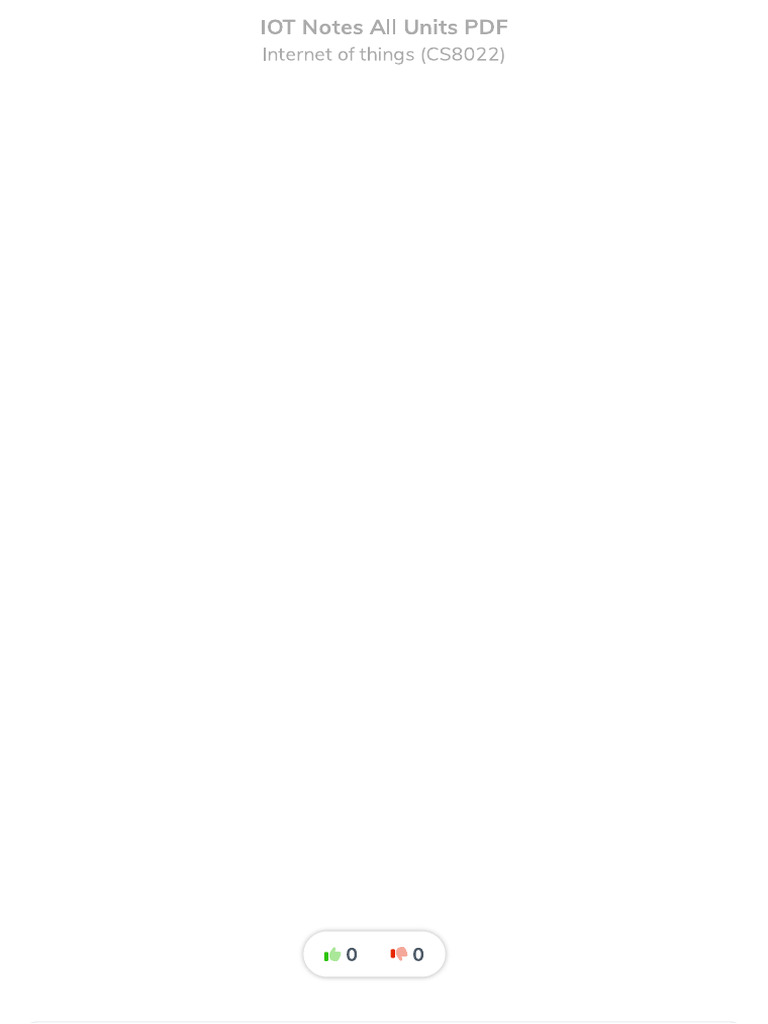 Iot Notes All Units PDF Compress | PDF | Internet Of Things | Computer ...