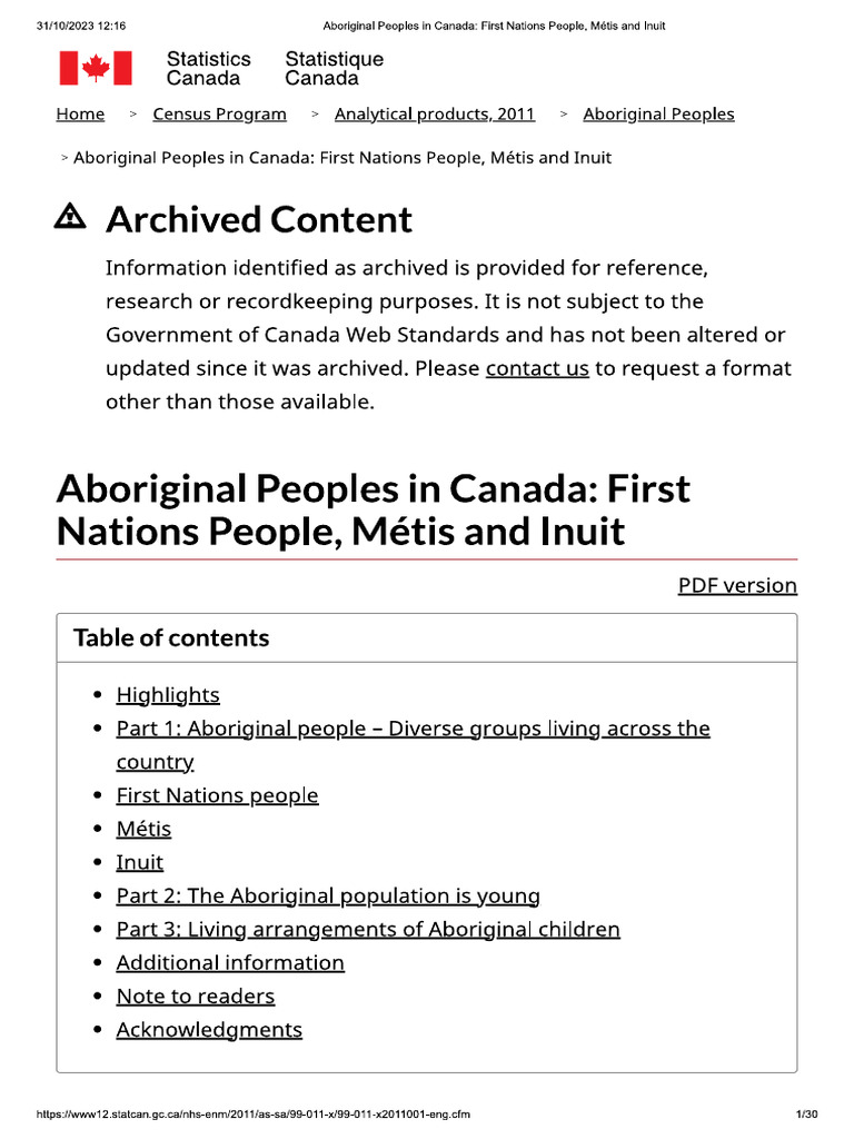 Aboriginal Peoples in Canada_ First Nations People, Métis and Inuit ...