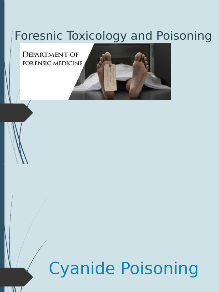 Cyanide Poisoning | PDF | Cyanide | Nitrite