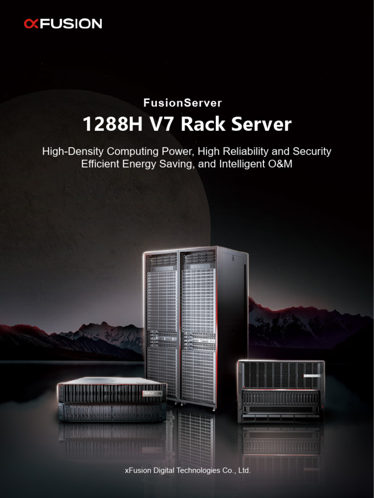 FusionServer 1288H V7 Rack Server Datasheet | PDF | Solid State Drive | Central Processing Unit