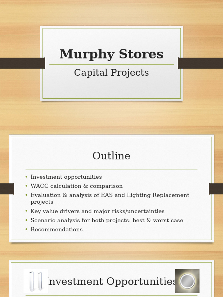 Murphy Stores Q2 Earnings & Expansion Plan | PDF | Cost Of Capital ...