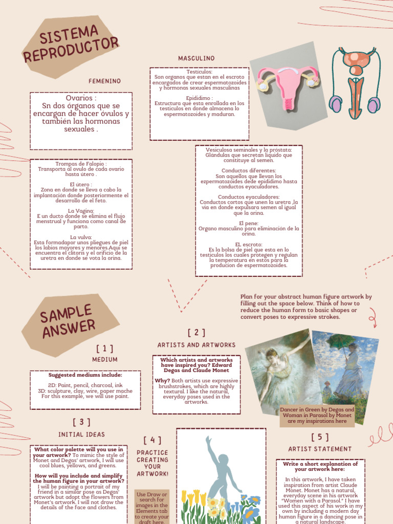 Brown and Light Brown Visual Arts Graphic Organizer in Simple Style ...