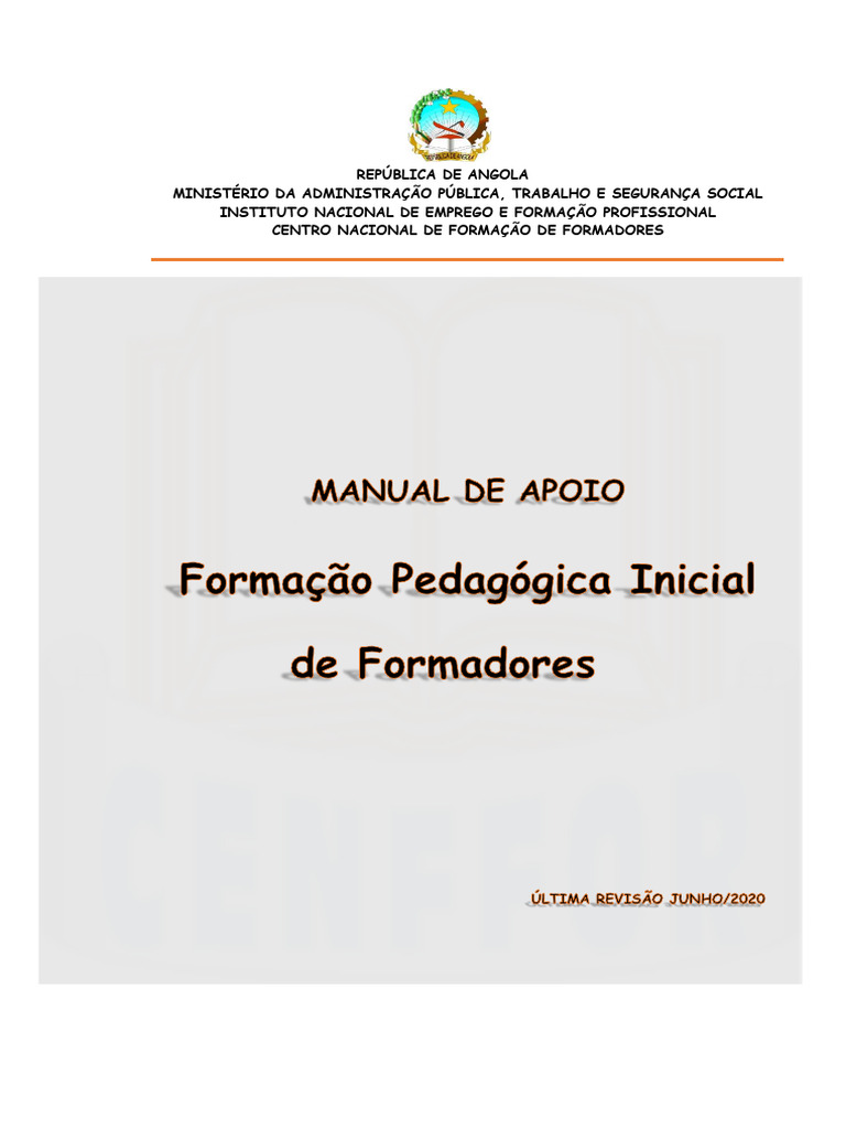 Manual de FPIF - Revisão 2020 | PDF | Desenvolvimento profissional ...