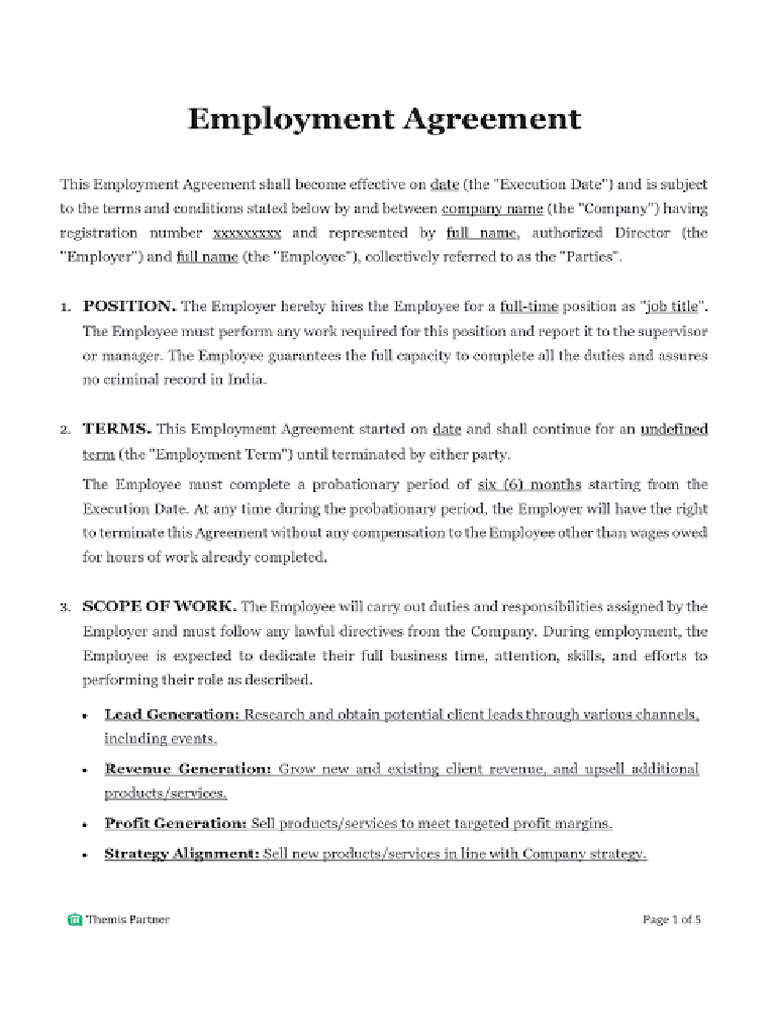 Agreement Document | PDF