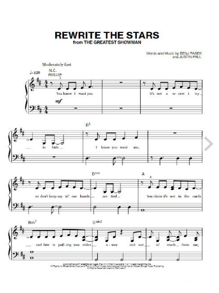 Rewrite The Stars | PDF