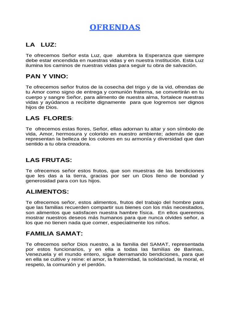 OFRENDAS | PDF
