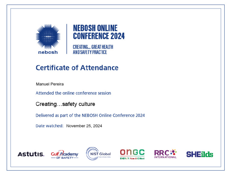 Nebosh-Certificy 5 | PDF