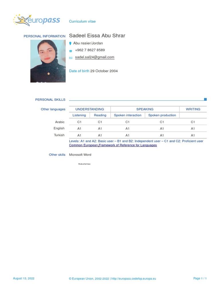 Sadeel Eissa Abu Shrar-2022-CV Compressed | PDF
