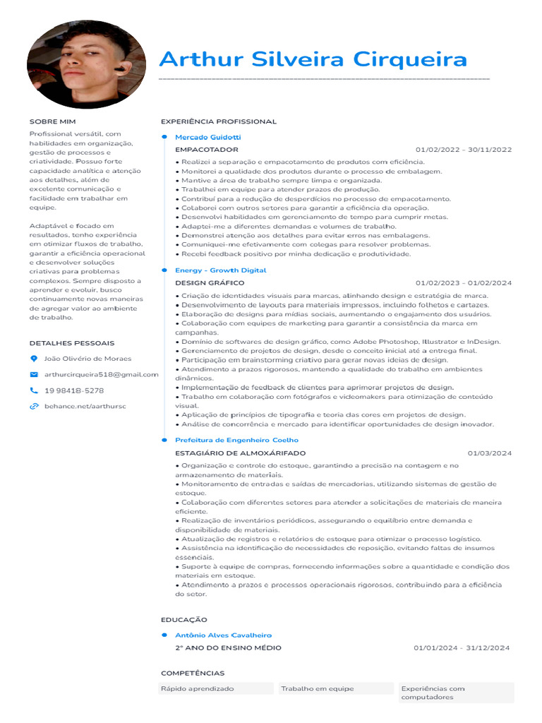 Arthur Silveira Cirqueira Resume Pdf
