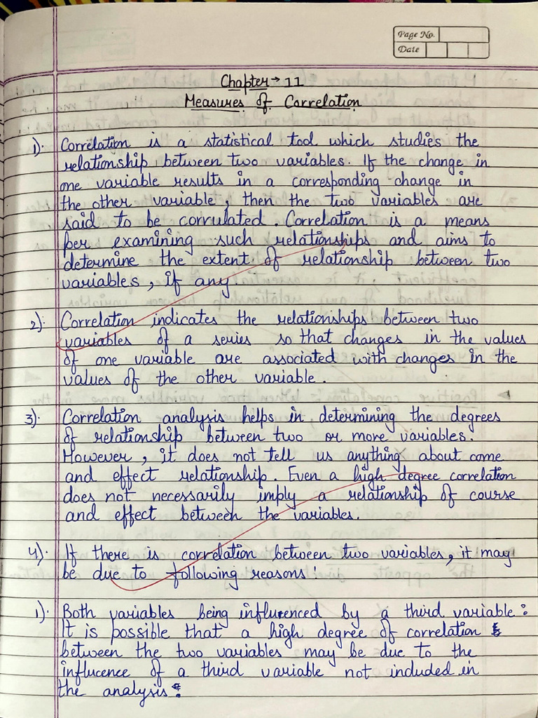Statistics Chapter-6 CORRELATION | PDF