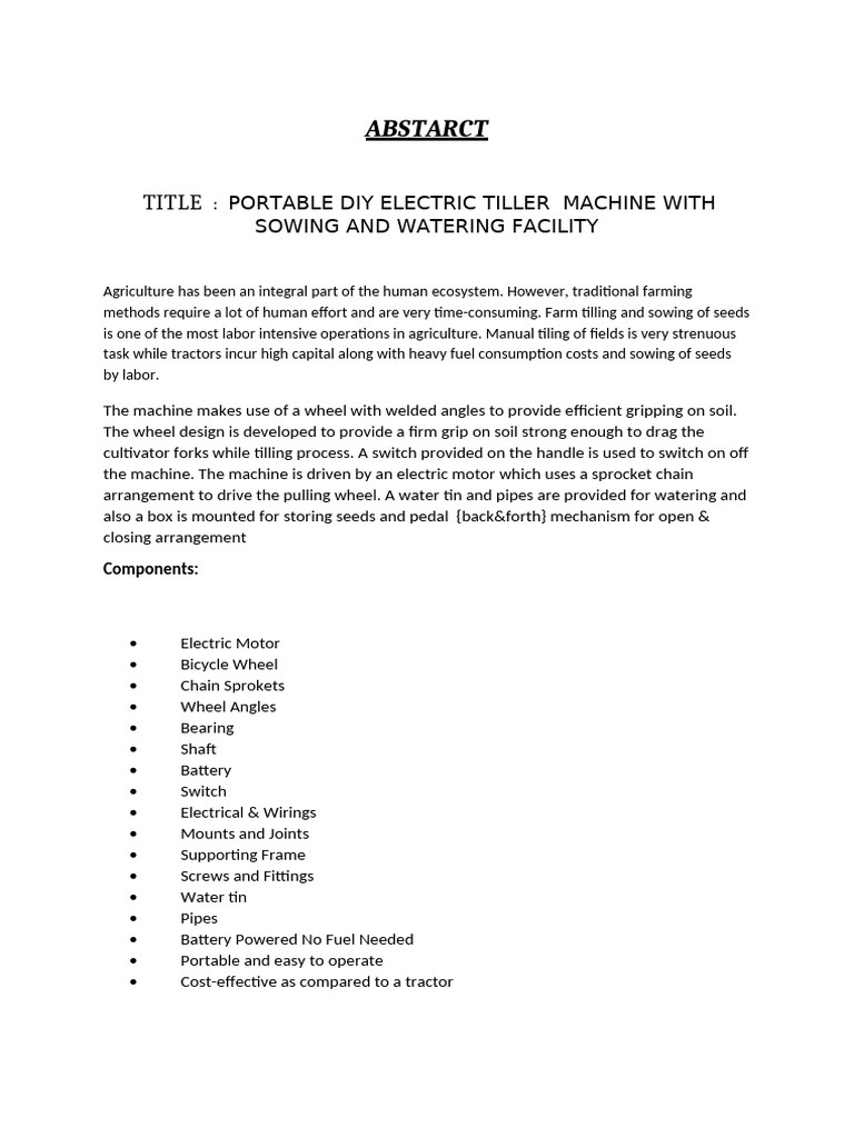 Mini Project Abstract | PDF