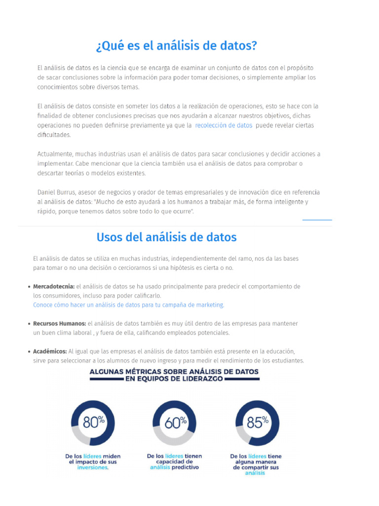 Analisis de Datos | PDF