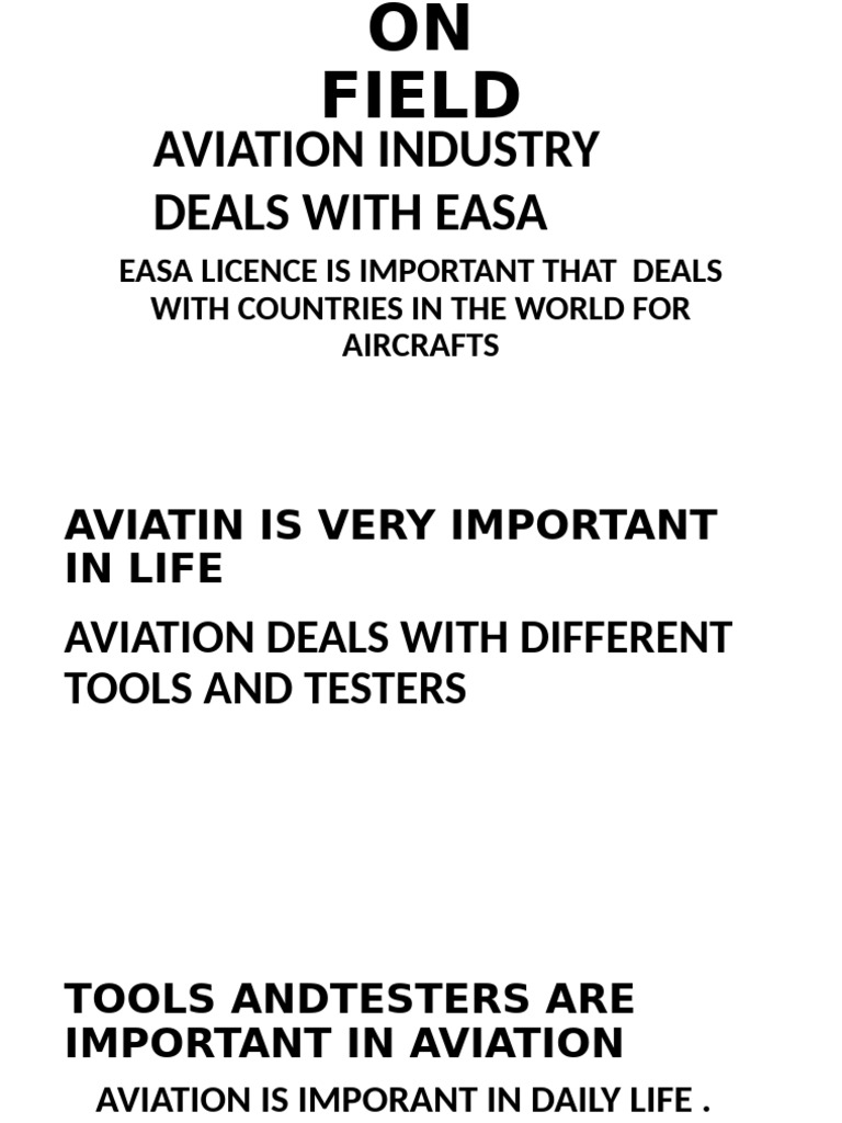 Aviation Field | PDF