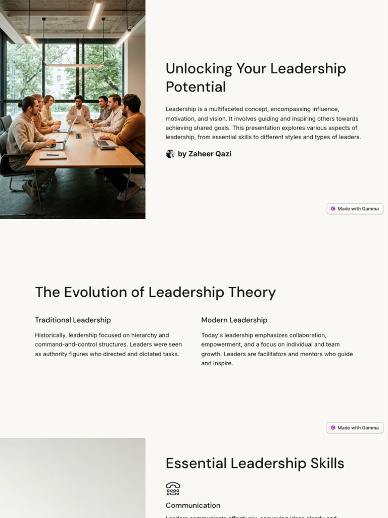 6 Unlocking Your Leadership Potential | PDF | Leadership | Motivational