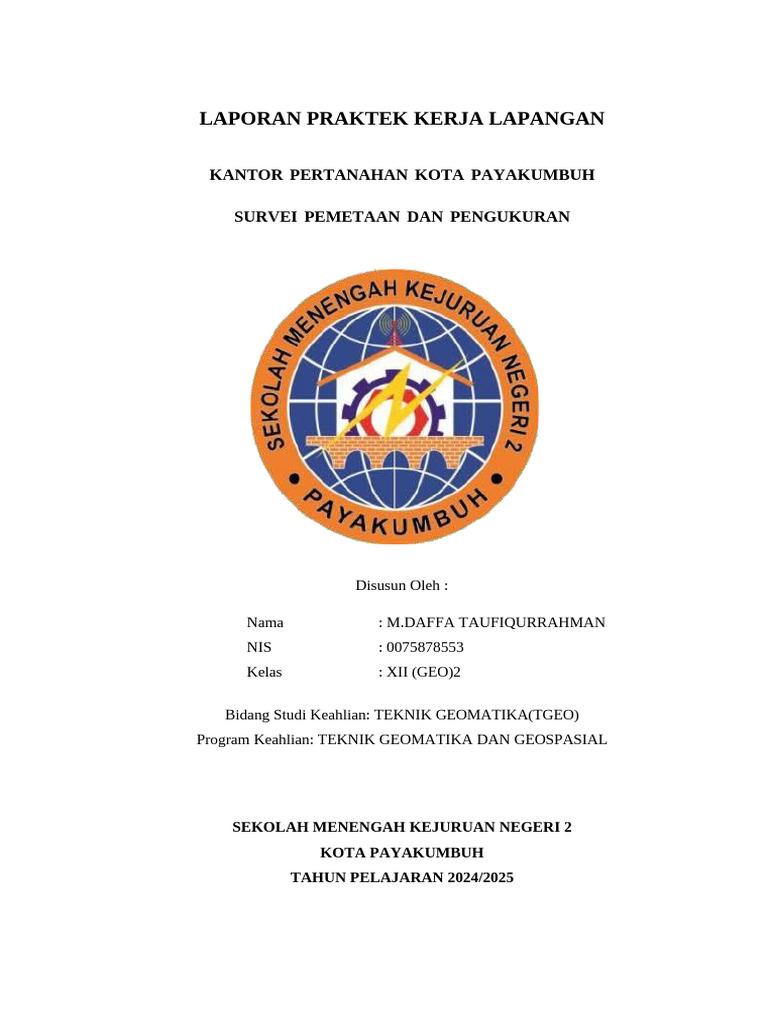LAPORAN PRAKTEK KERJA LAPANGAN NEW 2.docx-1 dafa | PDF