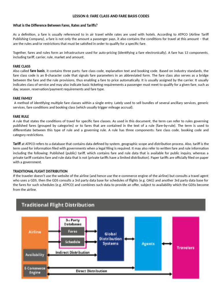 Lesson 6 Fare Calculation | PDF | Airlines | Business Class