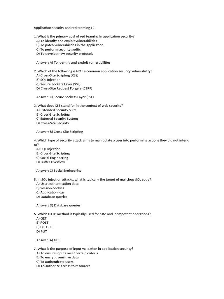 Application Security and Red Teaming L2 | PDF | Security | Computer Security