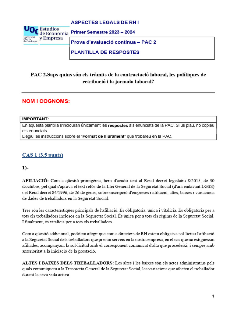 Nsolucions Pac 2 Alrrhh | PDF