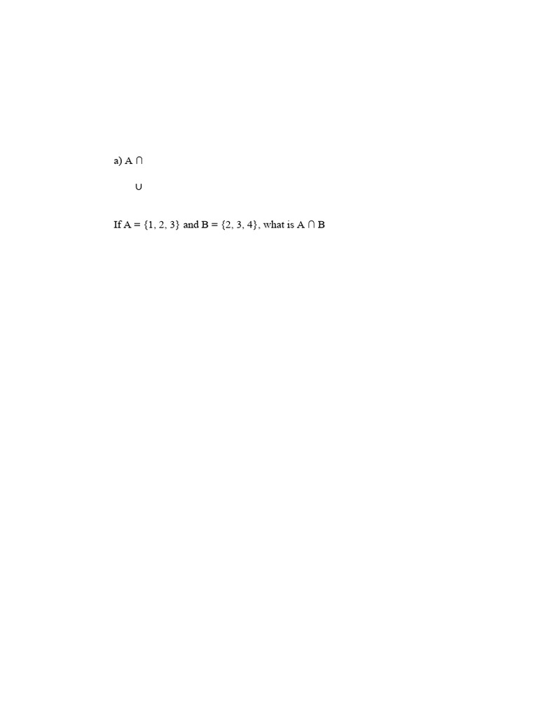 AssessmentToolOnOperationOnSets | PDF | Set (Mathematics) | Empty Set