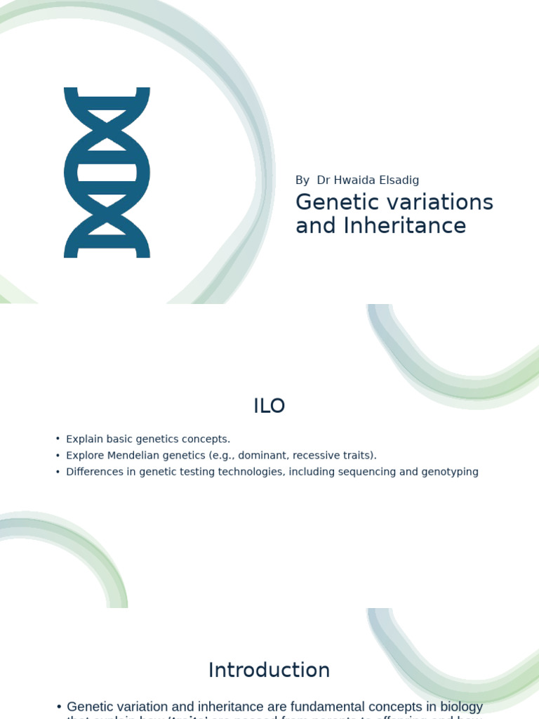 Understanding Genetic Variation and Inheritance | PDF | Dominance ...