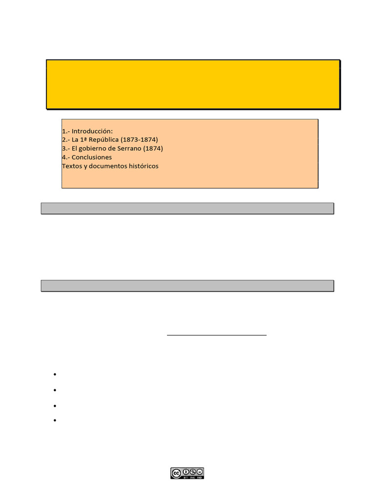 07 El Sexenio Democrático El Primer Ensayo Republicano y Su Fracaso | PDF | Gobierno | Ciencias ...